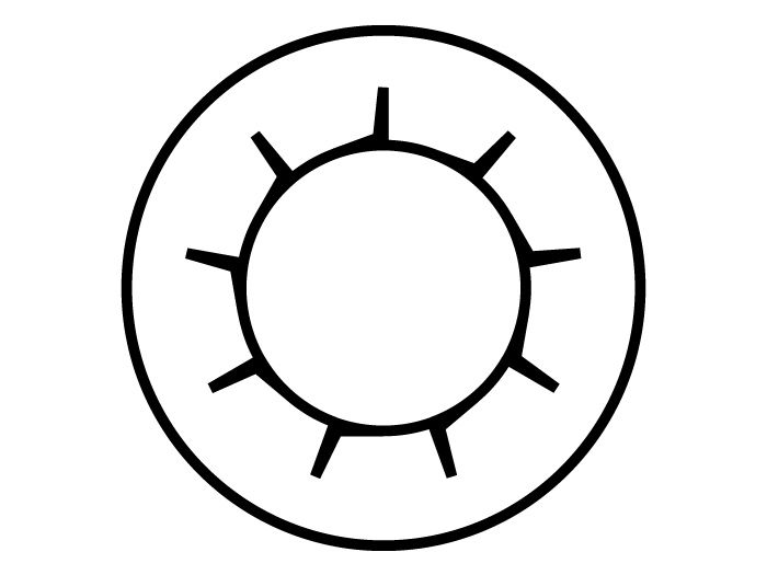 JIS Metric Overlap Toothed Lock Internal Washers - JIS Metric Overlap ...