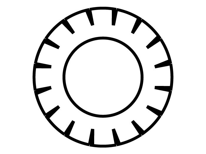 JIS Metric Overlap Toothed Lock External Washers - JIS Metric Overlap ...