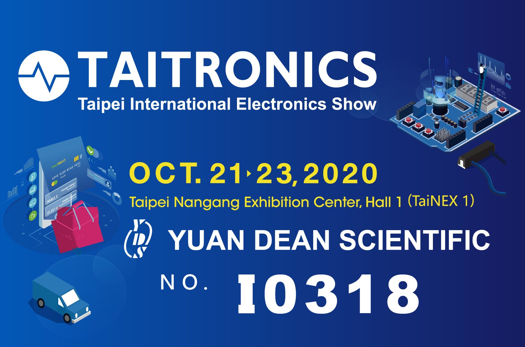 Yuan Dean at 2020 TAITRONICS Taipei International Electronics Show ...