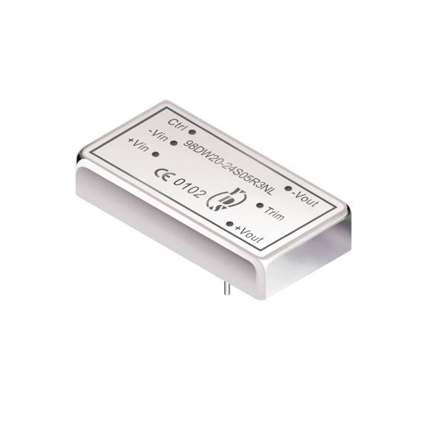 20W 3KV Isolation 4:1 DIL Railway Application DC-DC Converters - 20 Watt 3KV 4:1 DIL DC to DC ...