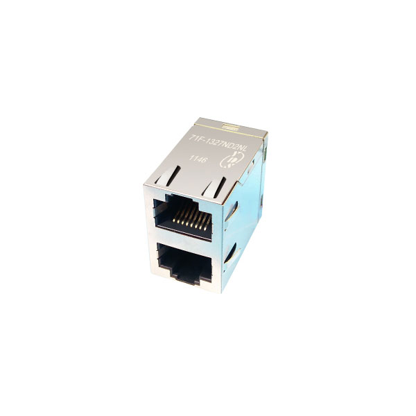 2x1 Port 10/100/1000 Base-T RJ45 Jack with Magnetics - 2x1 Port 10/100 ...