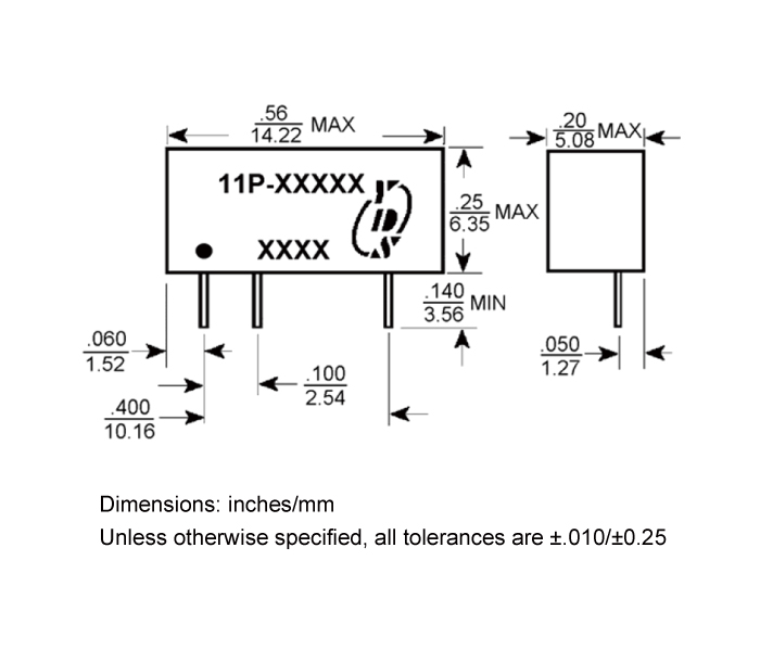 3 PIN SIP Passive Delay Line Manufacturer | YDS