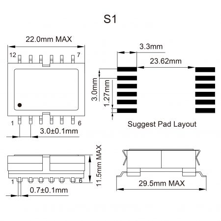 PoE SMD High Frequency Transformer with EFD20 platforms-SMT - PoE SMD ...