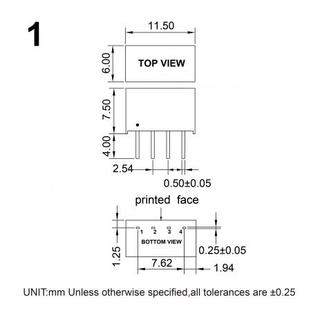 High Efficient 1W 1.5KVDC & 3KVDC Isolation SIP & DIL DC-DC Converters ...