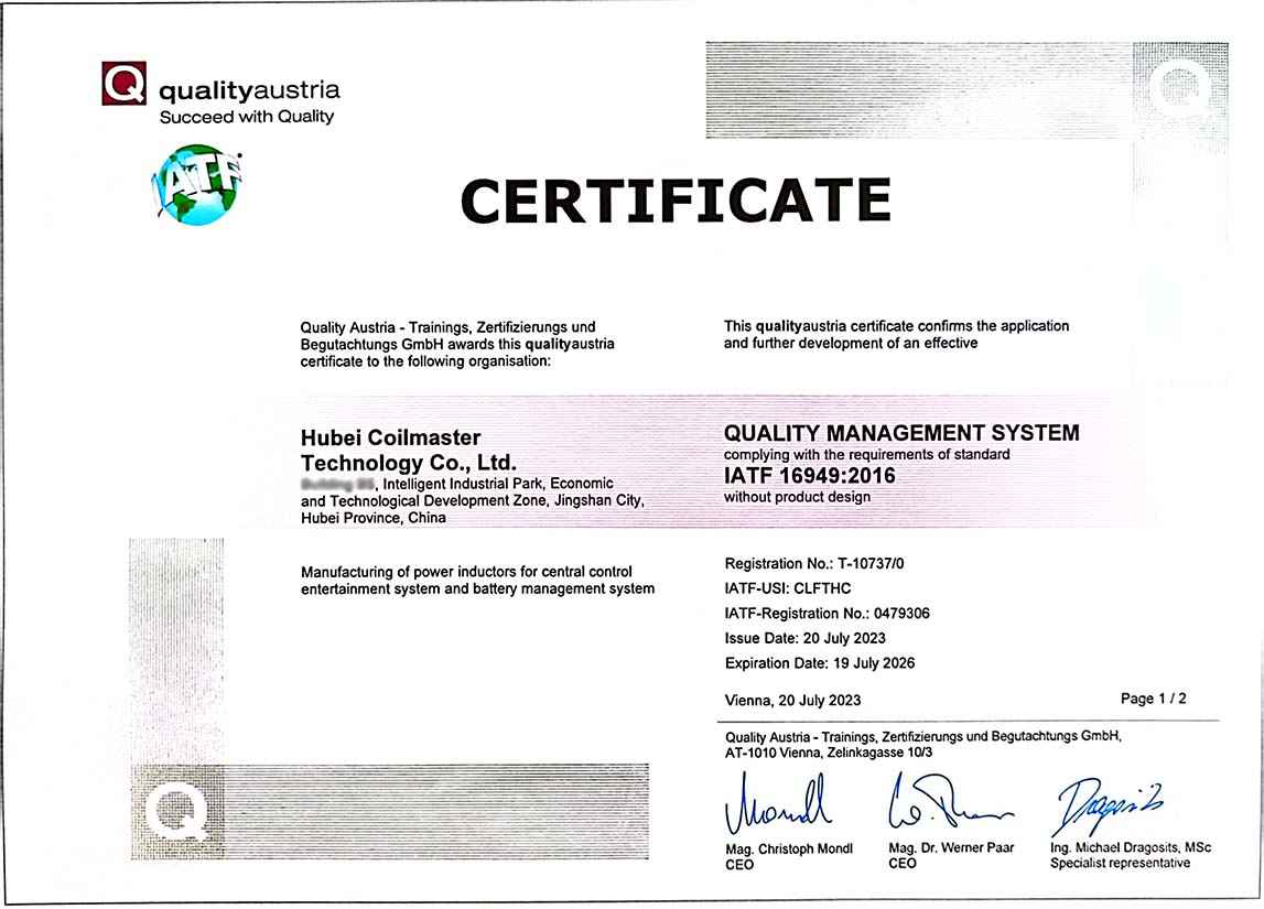 Quality Control In Manufacturing | Common Mode Power Line Choke ...