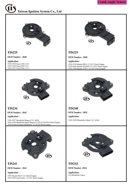 Crank Angle Sensor | Made in Taiwan Auto Parts Ignition Coils ...