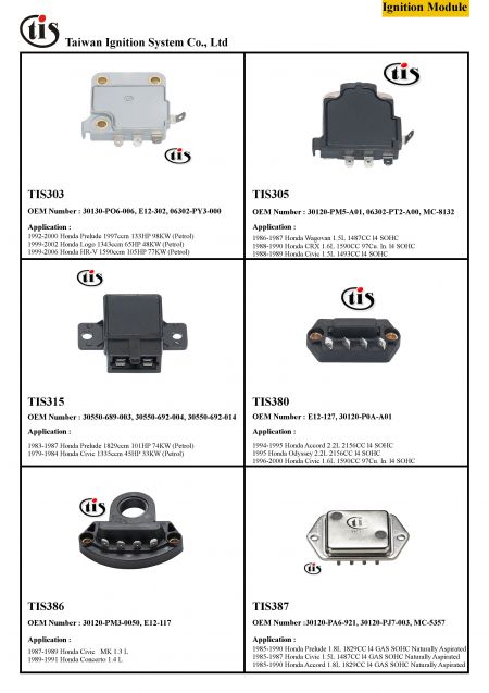 Ignition Module | Made in Taiwan Auto Parts Ignition Coils Manufacturer ...