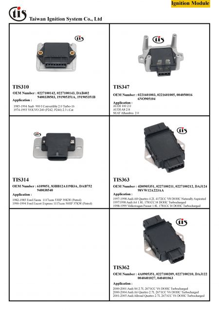 Ignition Module | Made in Taiwan Auto Parts Ignition Coils Manufacturer ...