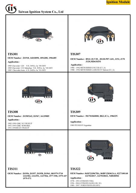 Ignition Module | Made in Taiwan Auto Parts Ignition Coils Manufacturer ...