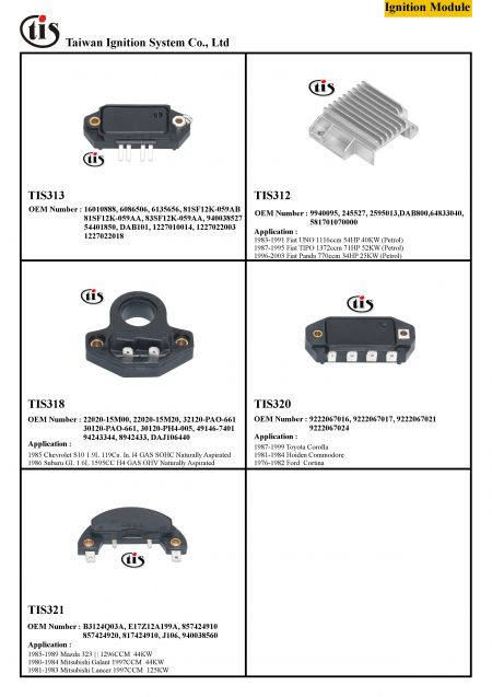 Ignition Module | Made in Taiwan Auto Parts Ignition Coils Manufacturer ...