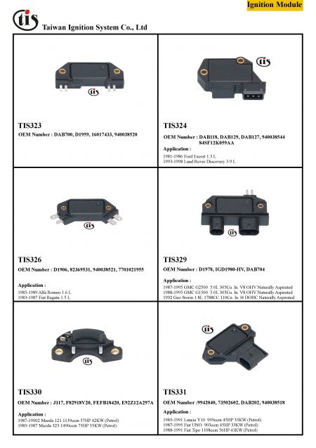 Ignition Module | Made in Taiwan Auto Parts Ignition Coils Manufacturer ...