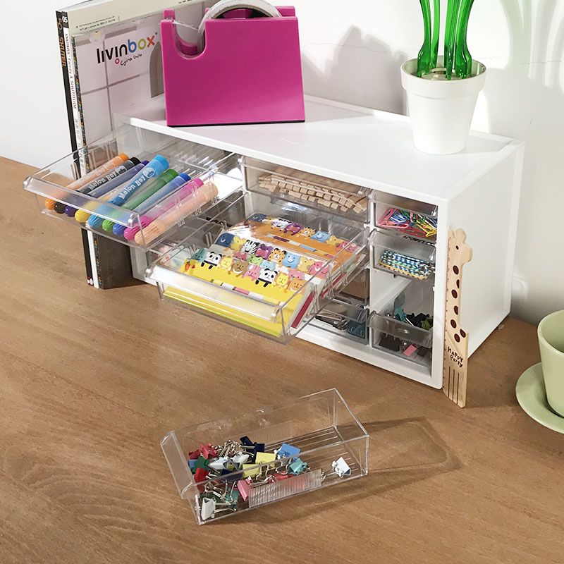 Middle plastic desktop organizer with 12 drawers | Plastic Storage ...