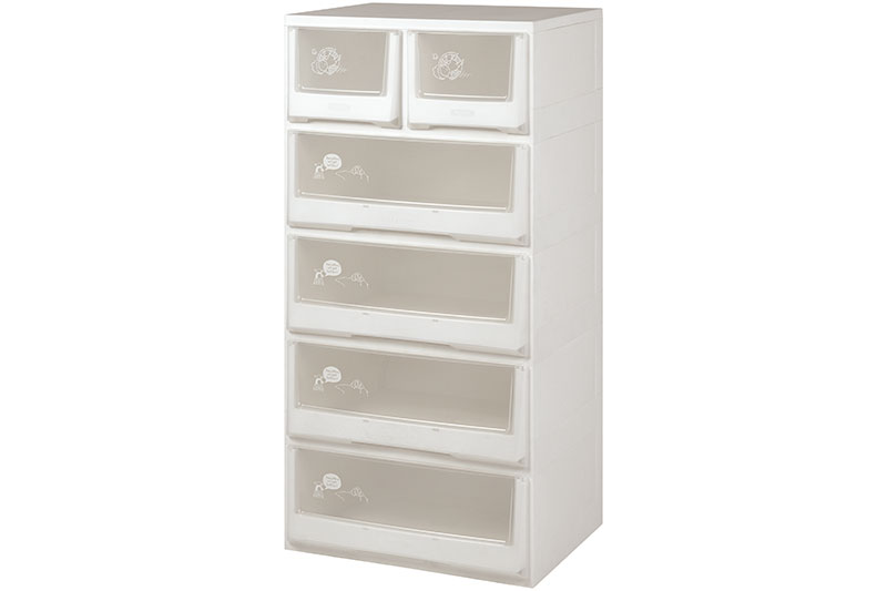 Flat-Pack Dresser with 6 Assorted Drawers - 4 Large Drawers, 2 Small ...
