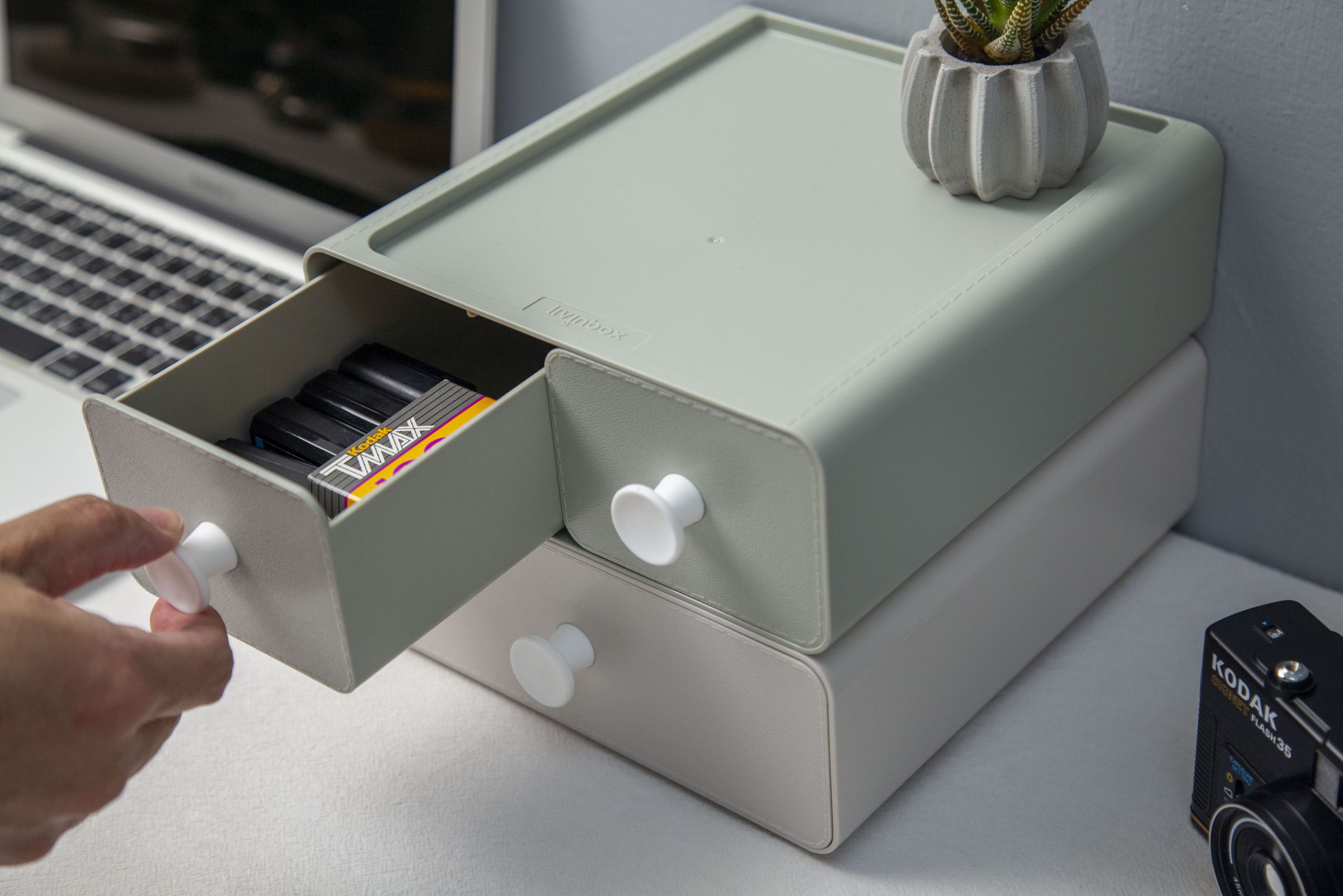 Middle plastic desktop organizer with 3 drawers | Plastic Storage ...