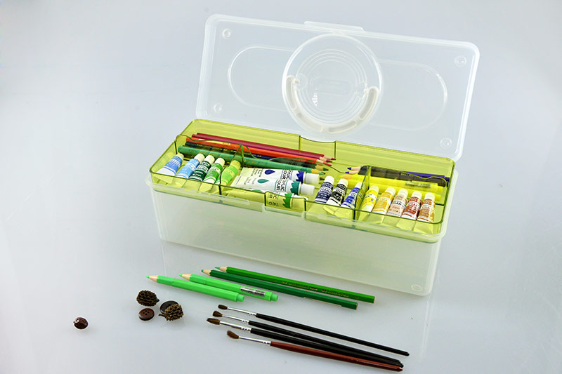 Portable Craft Organizer Box, 3.3 Liter | Plastic Storage Solutions ...