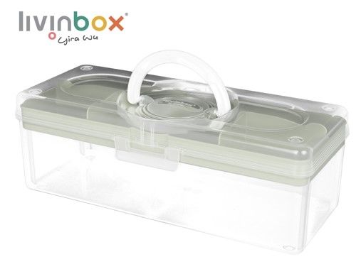 Portable Craft Organizer Box, 3.3 Liter | Plastic Storage Solutions ...