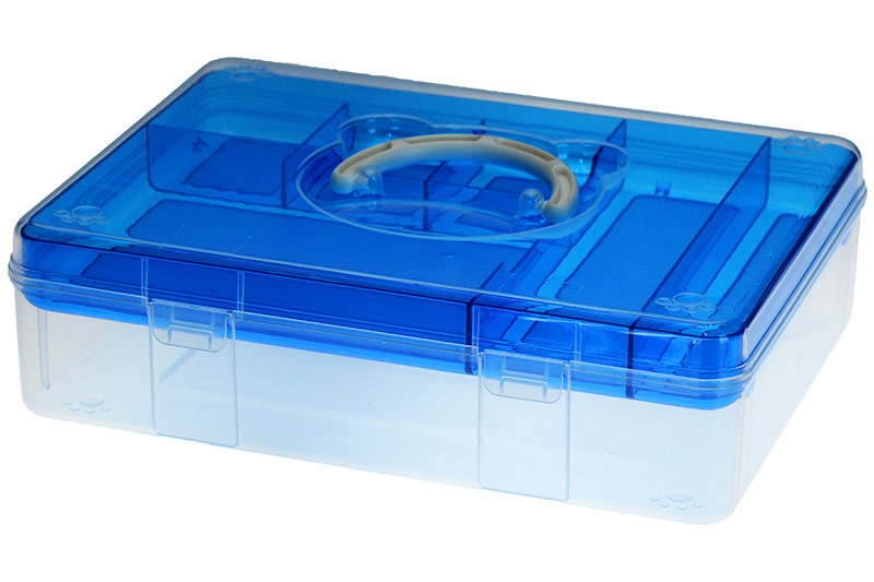 Portable Craft Organizer Box, 6.3 Liter | Plastic Storage Solutions ...