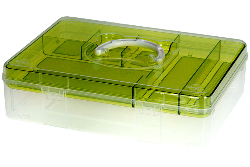 Portable Craft Organizer Box, 6.3 Liter | Plastic Storage Solutions ...