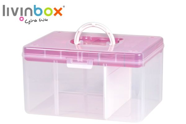 Portable Craft Organizer Box, 12.6 Liter | Plastic Storage Solutions ...