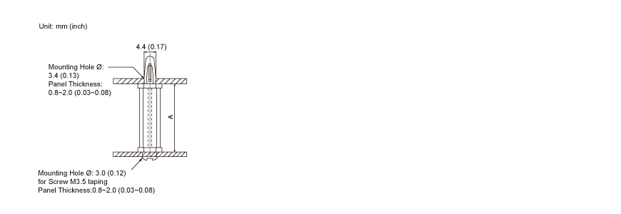 PCB Supports,Bolt Head,Polyamide, 6.5mm Spacing Height - Bolt Head PCB ...