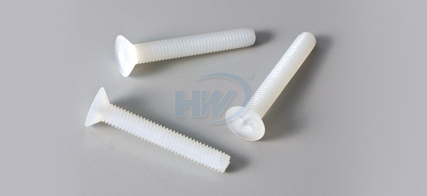 Flat Head Phillips Slotted Screws, Polyamide, 16mm Length, M5 Screw ...