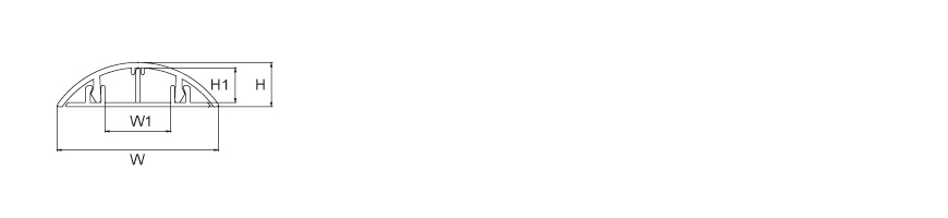 Round Type Wire Ducts,PVC,58x12mm - Floor Guard, Round Type Wiring Duct ...