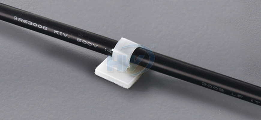 Cable Clamps,Self Adhesive,Polyamide,9mm Max. Bundle Dia. - Wire clamps ...