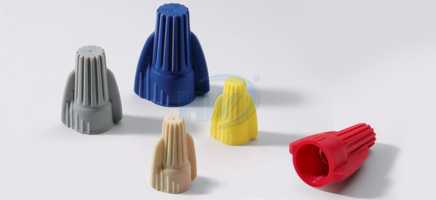 Winged Wire Connectors,PP/Steel spring,Temp Rating105°C(221)°F,Voltage ...