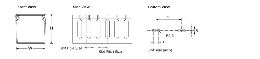 Wiring Ducts (Slotted),PVC,40x60mm,4mm Slot Hole, Wiring Volume 100-115 ...