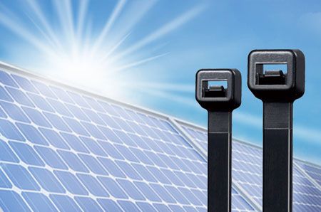 Polyamide 12 Cable Tie (Solar / Photovoltaic Cable Tie) With Excellent ...