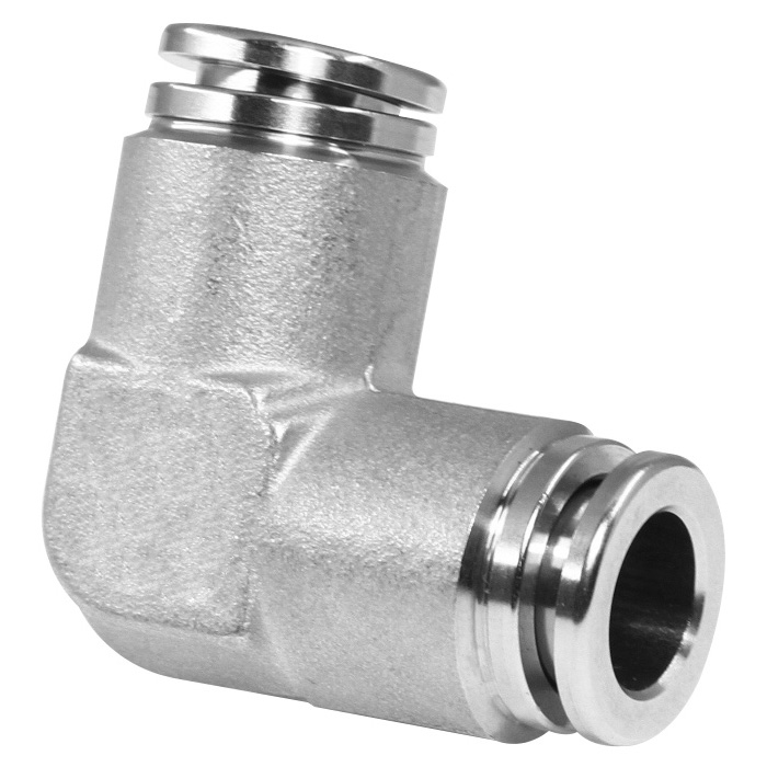 SUS Push-in Pneumatic Fittings Union Elbow - SUS304 Push to Connect Pneumatic Fitting, One Touch ...