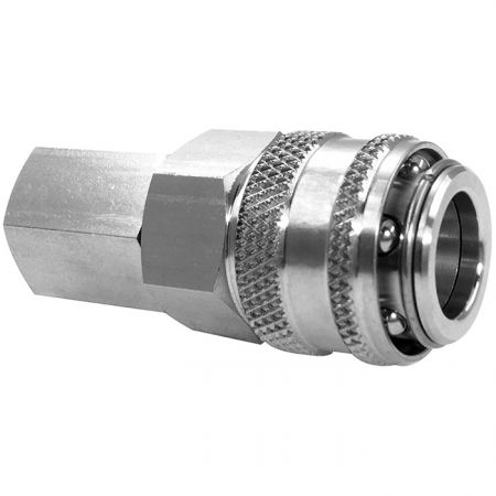 One Touch Quick Coupling Female Socket (SUS) - One-Hand Operation Quick ...