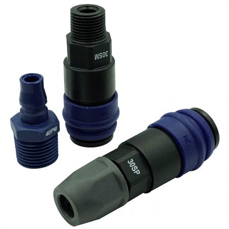 One-Way Shutoff Quick Couplings - Air Quick Coupling | Stainless Steel ...