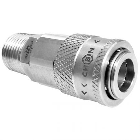 Traditional One-Way Shutoff Quick Couplings Male Plug (SUS ...