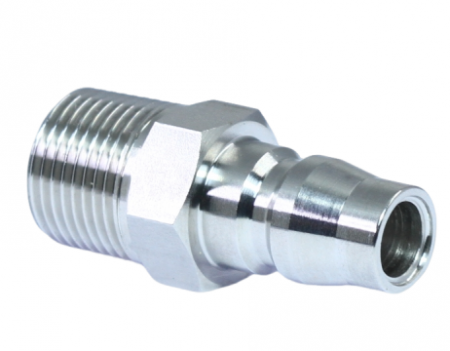 One Touch Type-Safety Series,One-Way Shutoff Quick Couplings Male ...