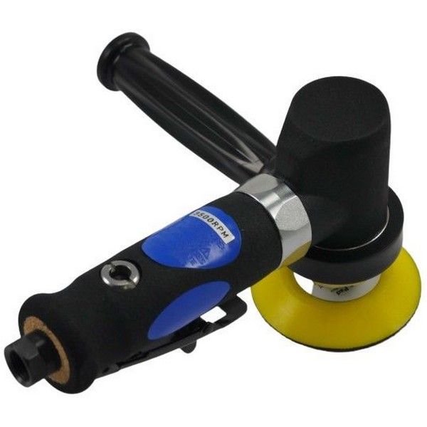 3" 100 degree Mini. Air Angle Polisher (3500rpm, No Gear, Rear Exhaust ...