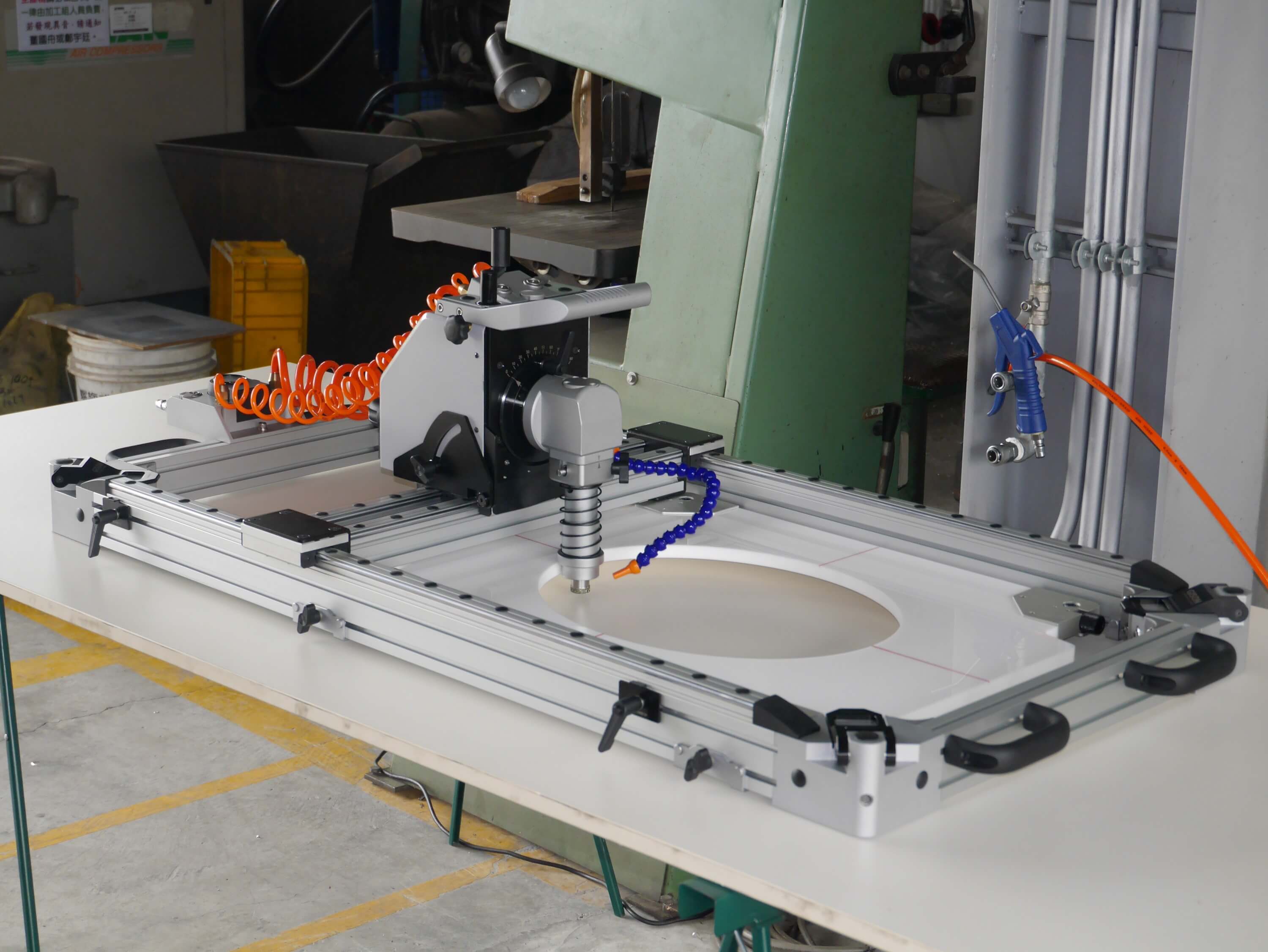 Portable Wet Air Stone Hole Cutting & Forming Milling Machine (Hole ...