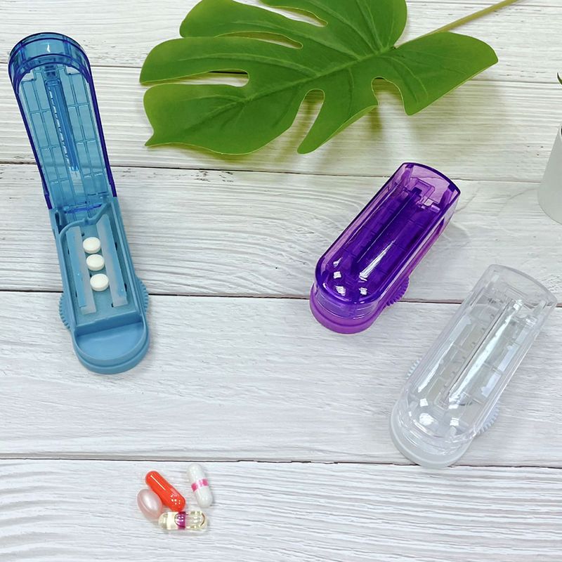 Cutting Multiple Pills Adjustable Safety Hidden Blade Pill Tablet ...
