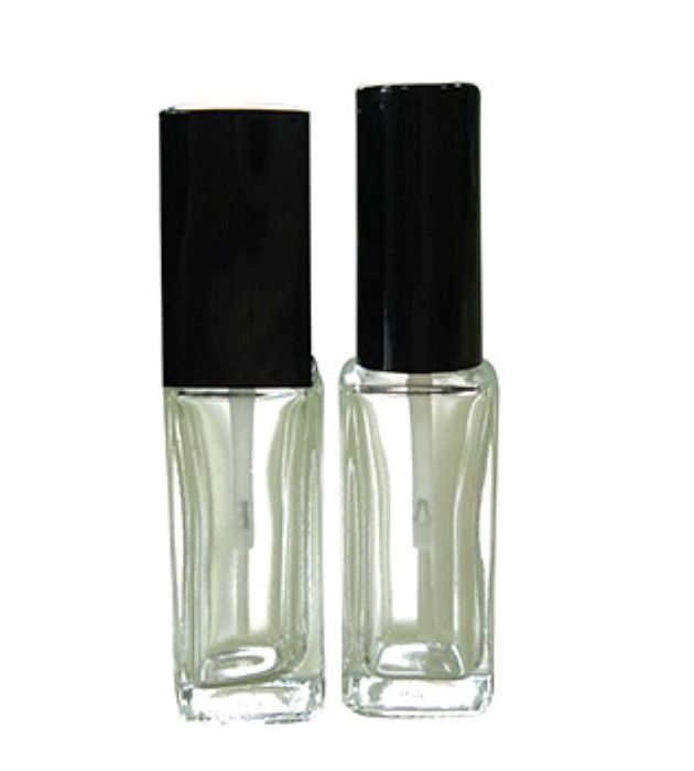 4ml Rectangular Shaped Clear Glass Nail Enamel and Lip Gloss Bottle ...