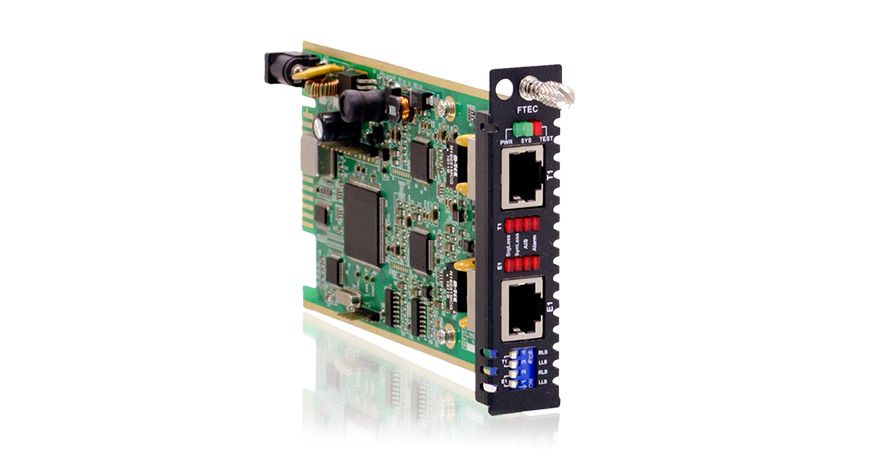 E1/T1 Cross Rate Converter Card | Network Switch & Media Converter ...