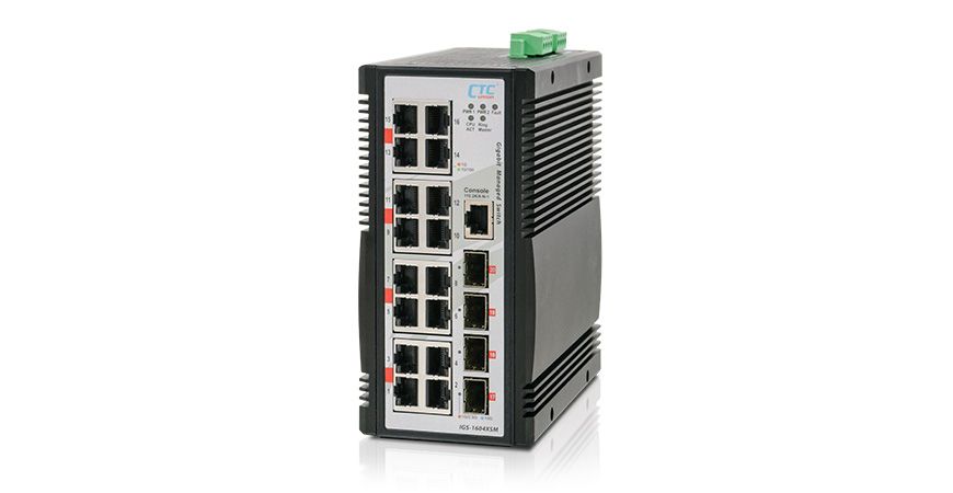 Industrial 16x RJ45 And 4x SFP Managed Gigabit Ethernet Switch ...