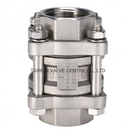 3-Pieces Spring Check Valve - 3-PC Spring Loaded Check Valve, Stainless ...