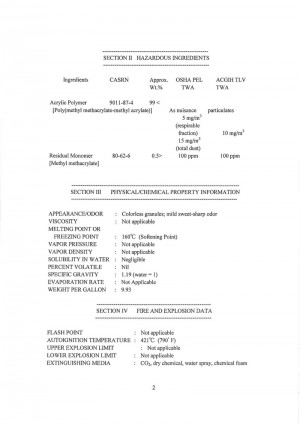 MSDS-PMMA MATERIAL(VH001) | Over 41 Years Production Experience of PE ...