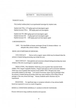 MSDS-PMMA MATERIAL(VH001) | Over 41 Years Production Experience of PE ...