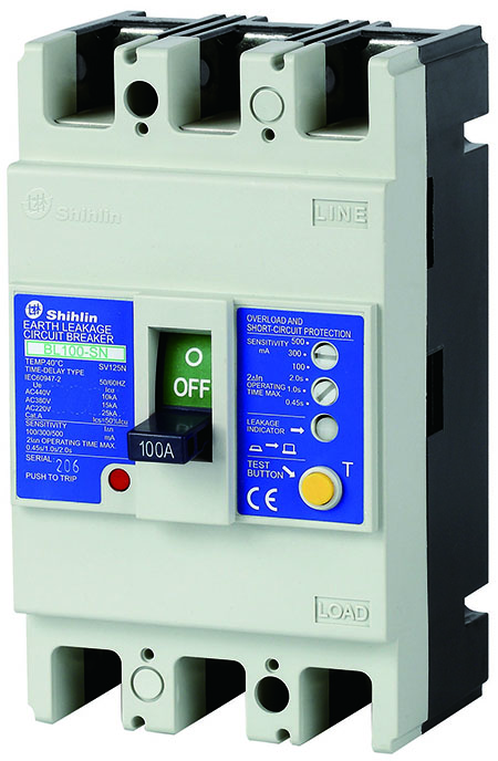 Earth Leakage Circuit Breaker - Shihlin Electric Earth Leakage Circuit Breaker BL100-SN | Made ...