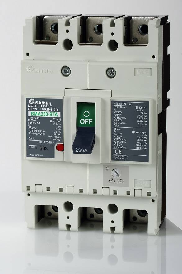 Molded Case Circuit Breaker - Shihlin Electric Molded Case Circuit Breaker BMA250 | Made in ...