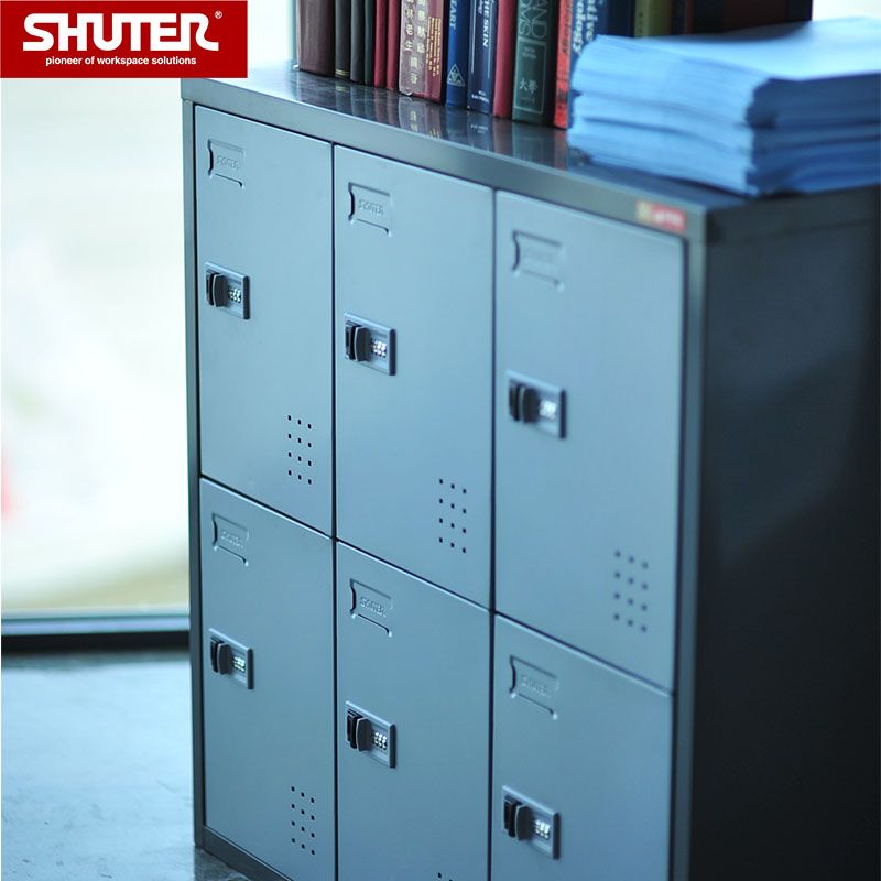 Low Metal Locker for Secure Storage, Double Tier, 6 Compartments - Low ...