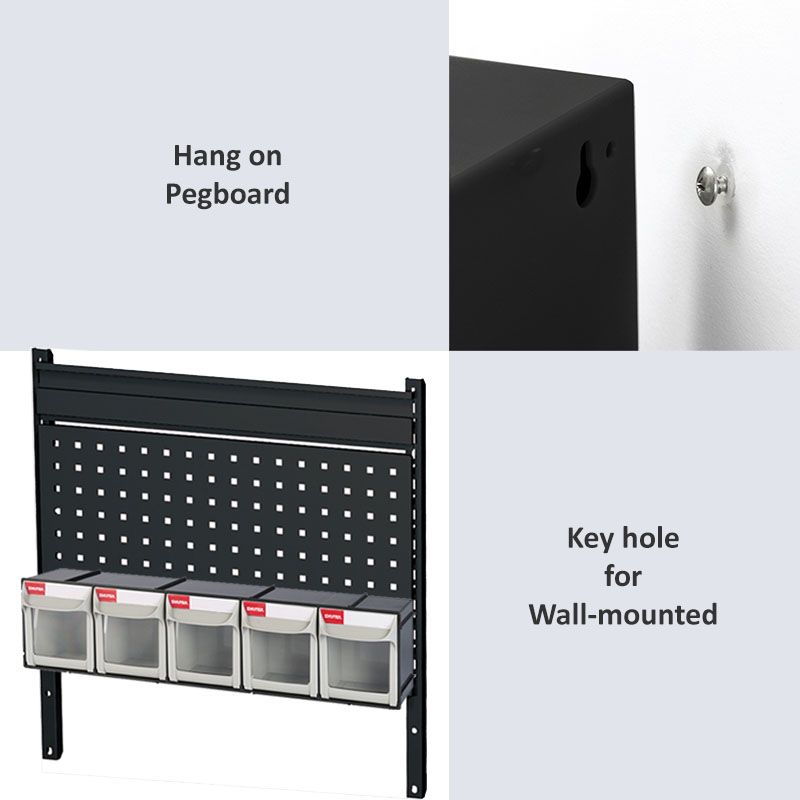 Tip Out Bin with 5 Compartments for Parts Storage | Tool & Workspace ...