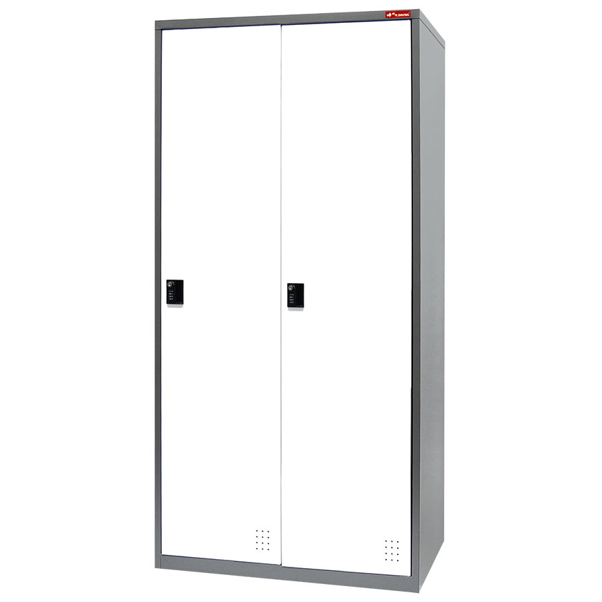 Metal Locker Cabinet, Single Tier, 2 Compartments - Digital Metal ...