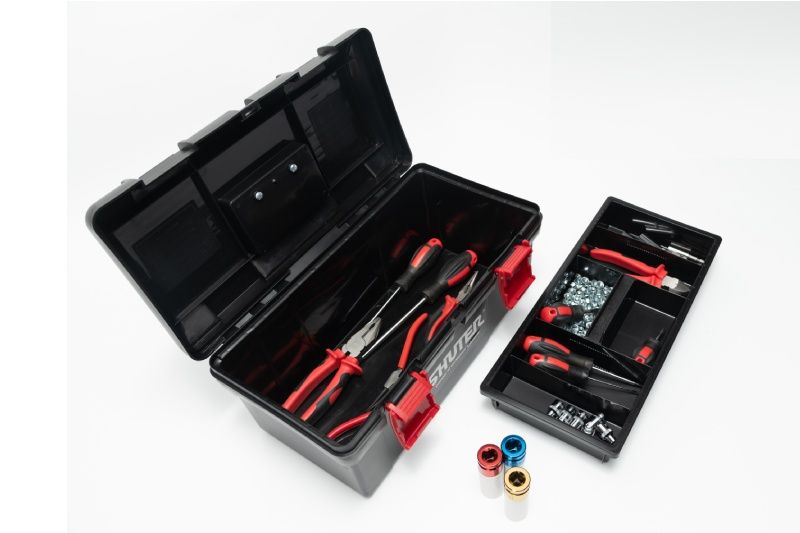 11L Professional Tool Box with 1 Tray and Plastic Locks | Tool ...